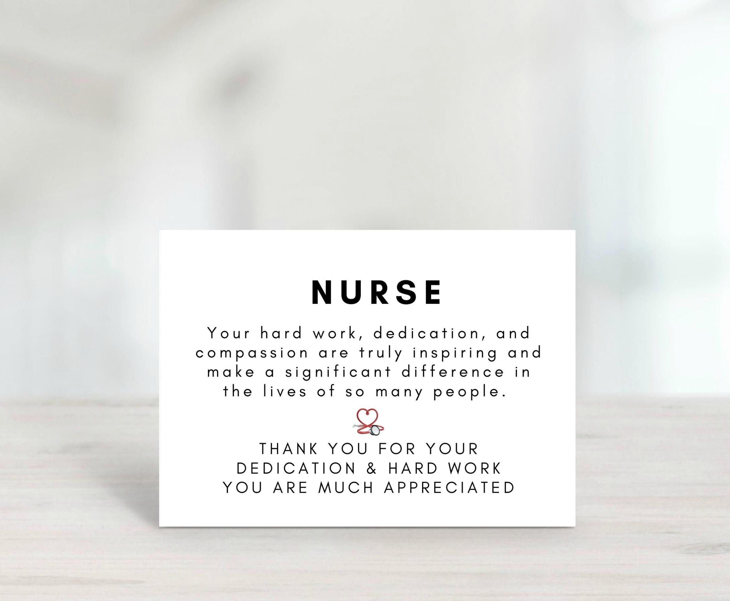 Nurse Appreciation Card, Happy Nurses Week, Thank You Nurses Card ...