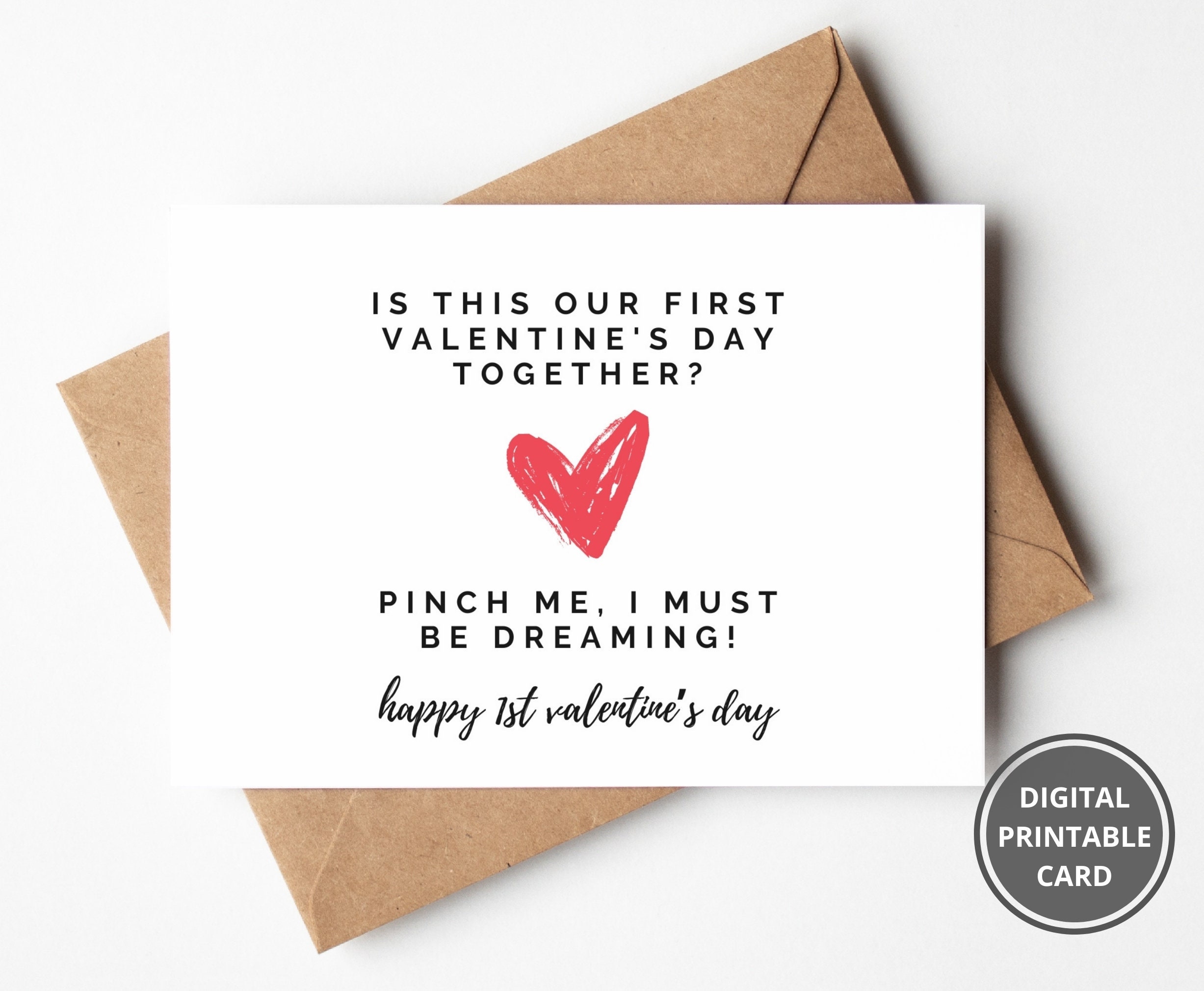 First Valentines, Boyfriend Card, 1st Valentines Card, 1st Valentines ...