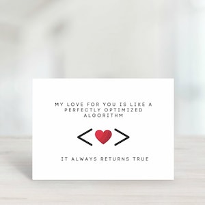 Coder Valentine's Day, Anniversary Card for Developers, Programmers ...