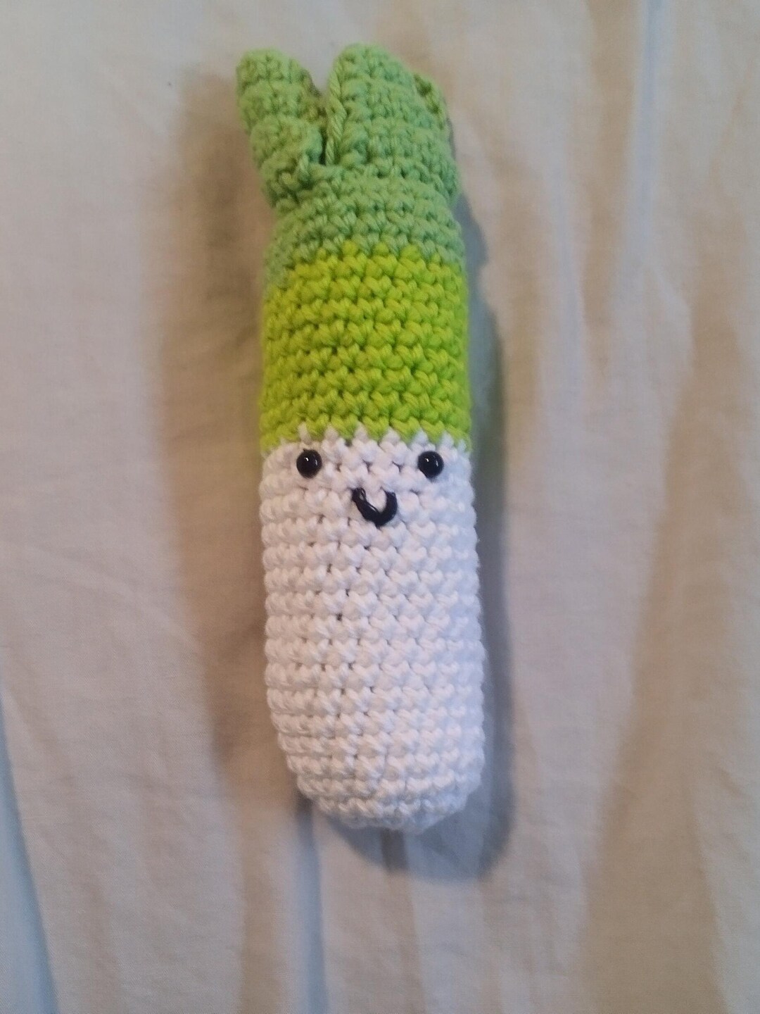 Crochet Leek Amigurumi: 100% Cotton Handmade Vegetable Toy - Etsy