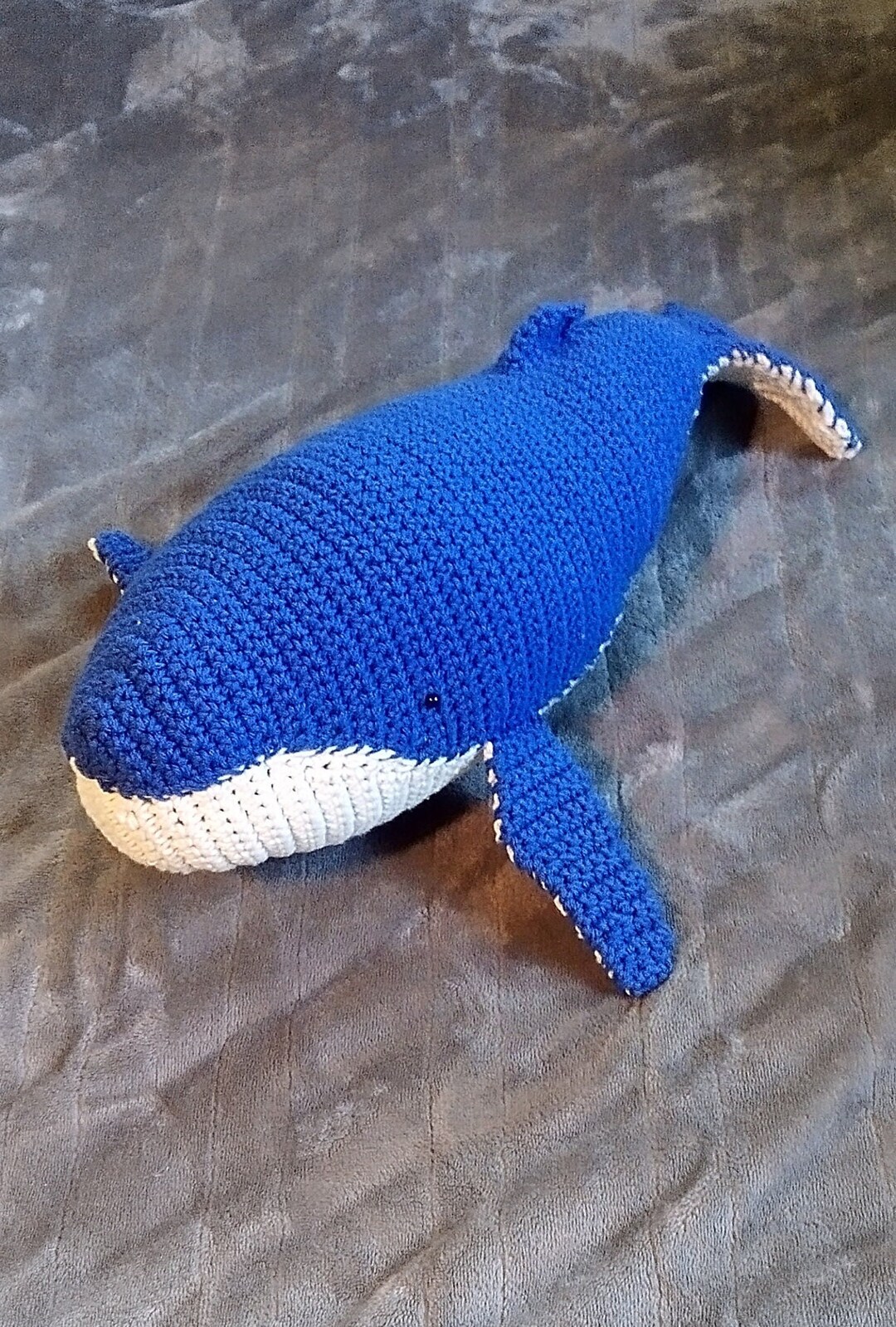 Handmade Large Crochet Whale, Amigurumi, Toy, Blue Whale, Baby Toy, 100 ...