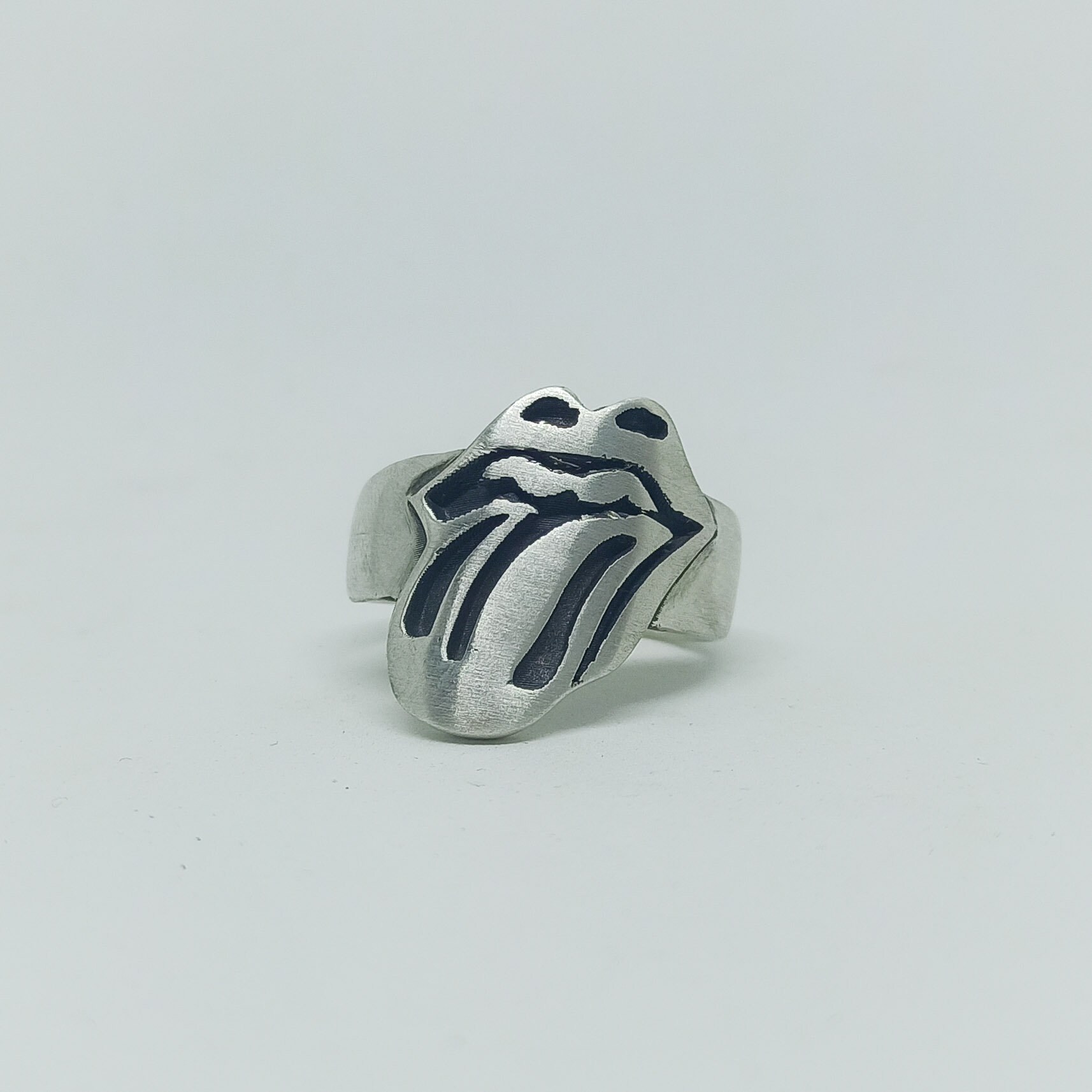 Rolling Stones 925 Sterling Silver Ring solid Body Ring music Ring ...