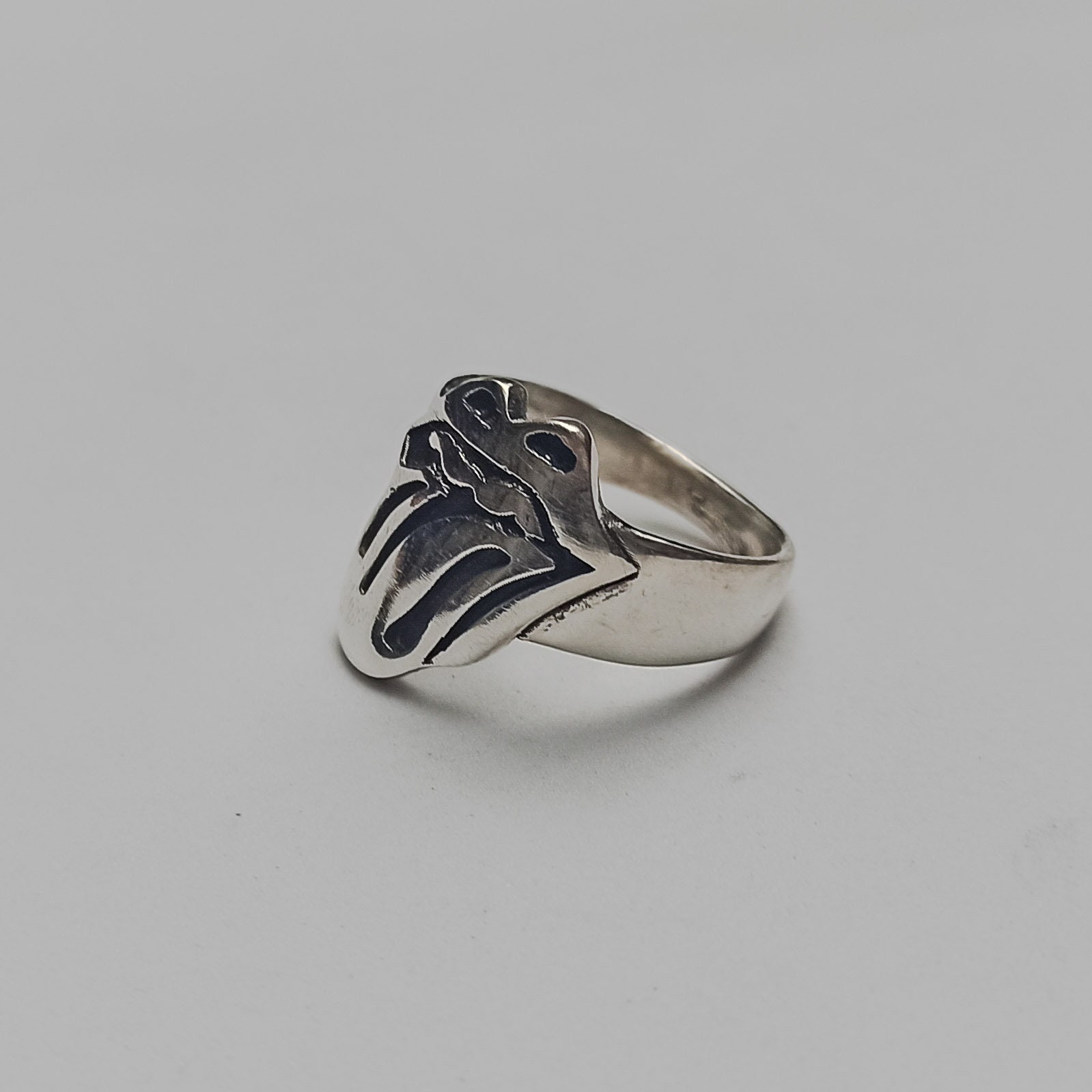 Rolling Stones 925 Sterling Silver Ring solid Body Ring music Ring ...