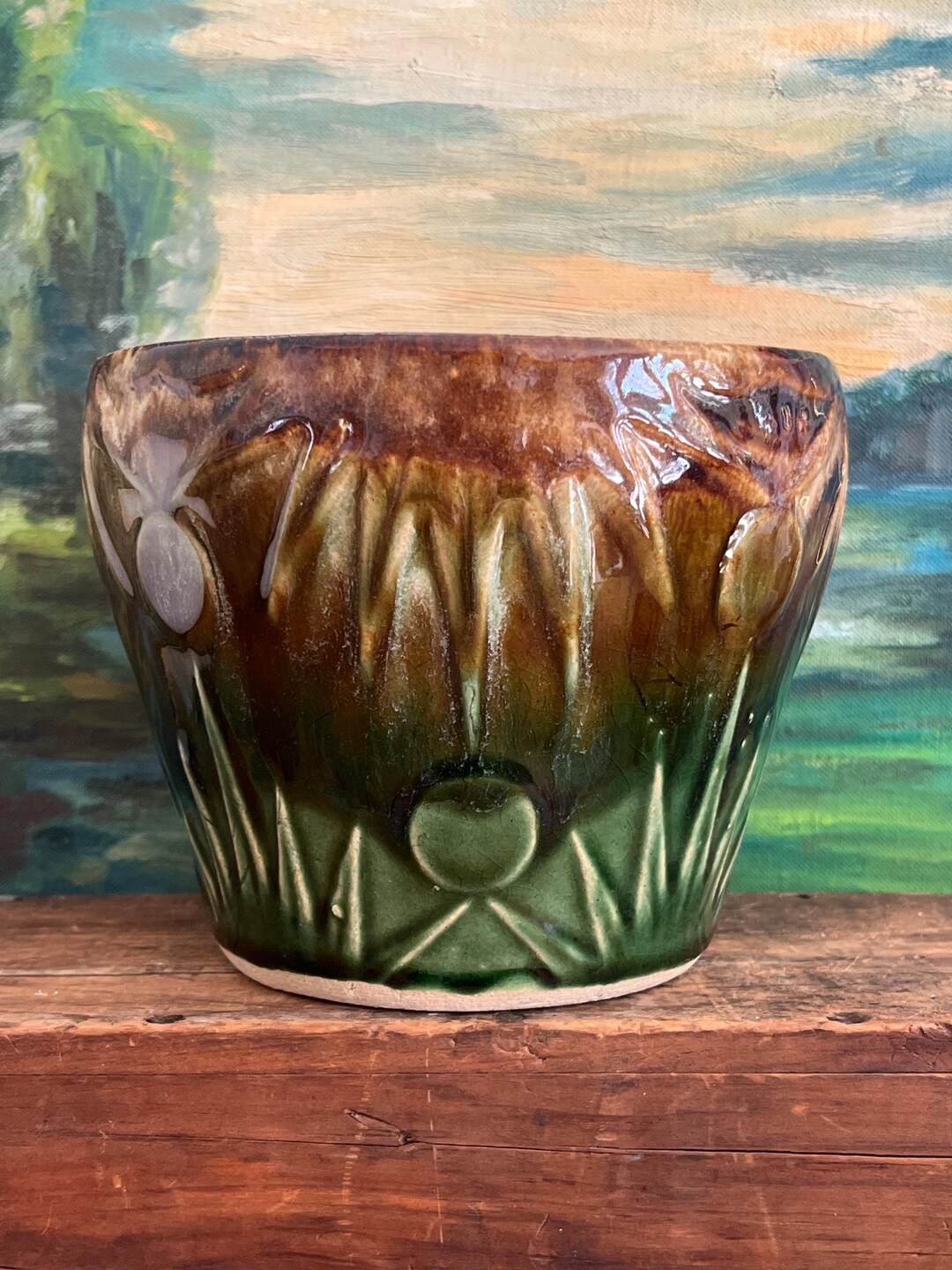 Vintage RRP Sun and Moon Planter Jardiniere - Small/medium - Etsy