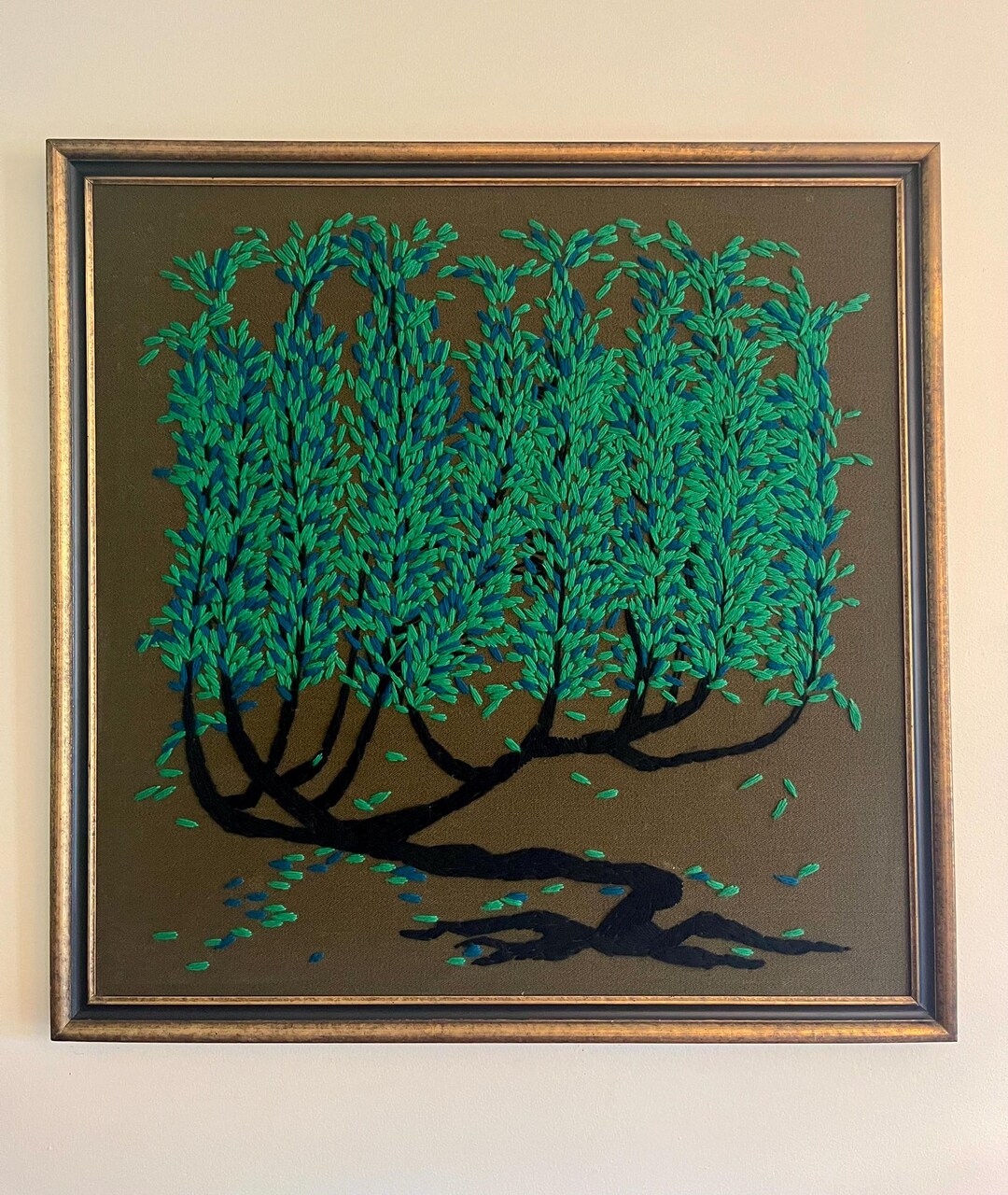 Green Tree Crewel by Paragon Needlecraft - Etsy