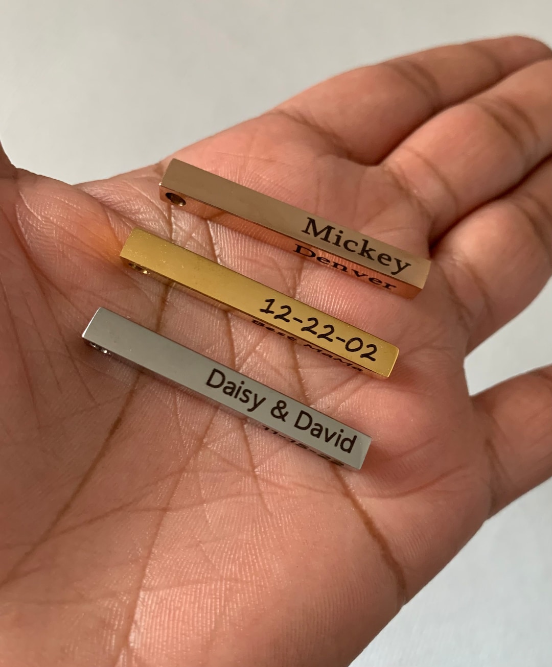 Long Charm Customized Pendant Piece DIY Pendant Engrave Personalized - Etsy