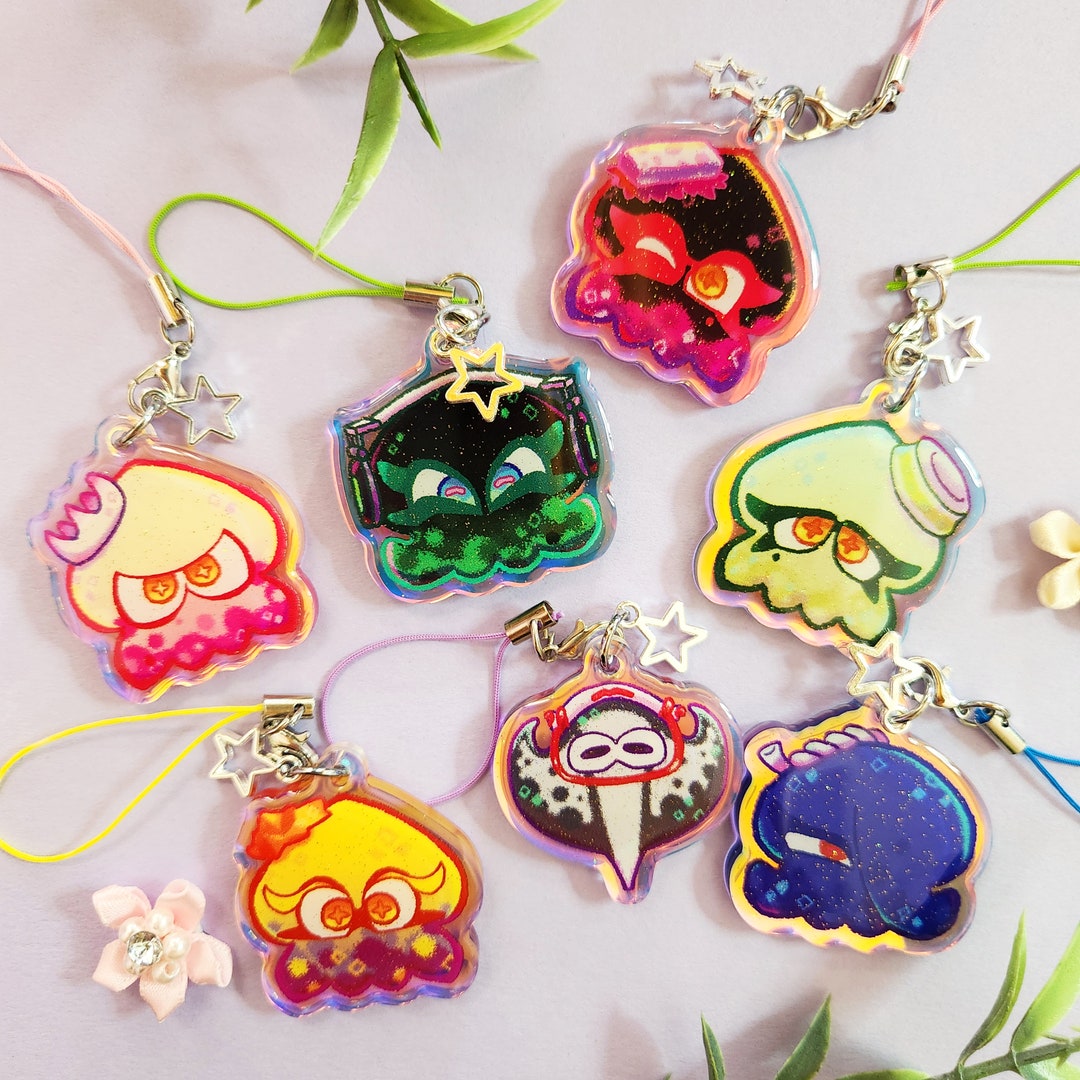 Splat Squid Octo Idol Mini Charms - Etsy