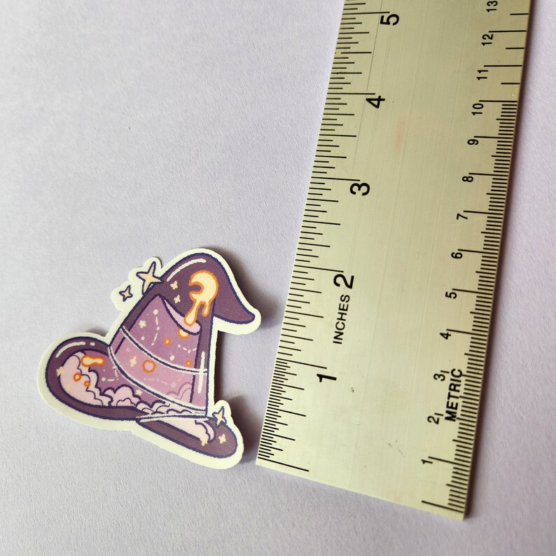 Witch Hat Cauldron Vinyl Die-cut Sticker - Etsy