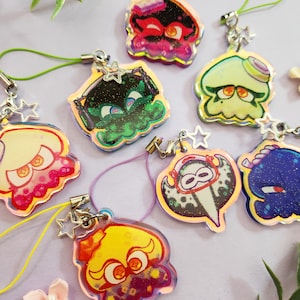 Splat Squid Octo Idol Mini Charms - Etsy