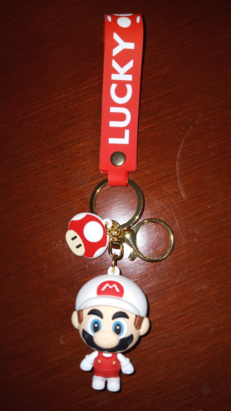 Super Mario Keychain - Brand New - Etsy