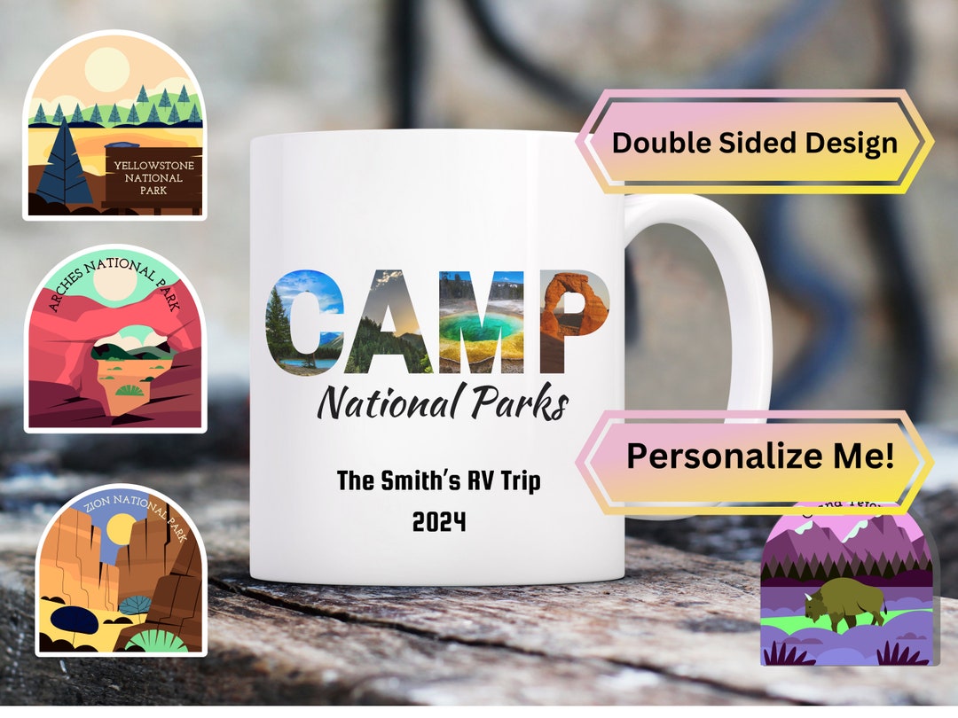Custom National Parks Mug Personalized Camping Cup National Park Camp ...