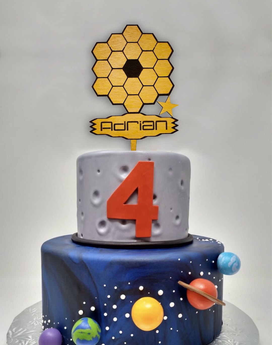 Cake Topper James Webb Space Telescope, Wooden Cake Topper, for ...