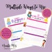 Fairytale Themed Kids Checklist! Responsibility Chart Fully Editable ...