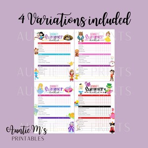 Fairytale Themed Kids Checklist! Responsibility Chart Fully Editable ...
