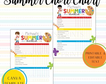 Fairytale Themed Kids Checklist! Responsibility Chart Fully Editable ...