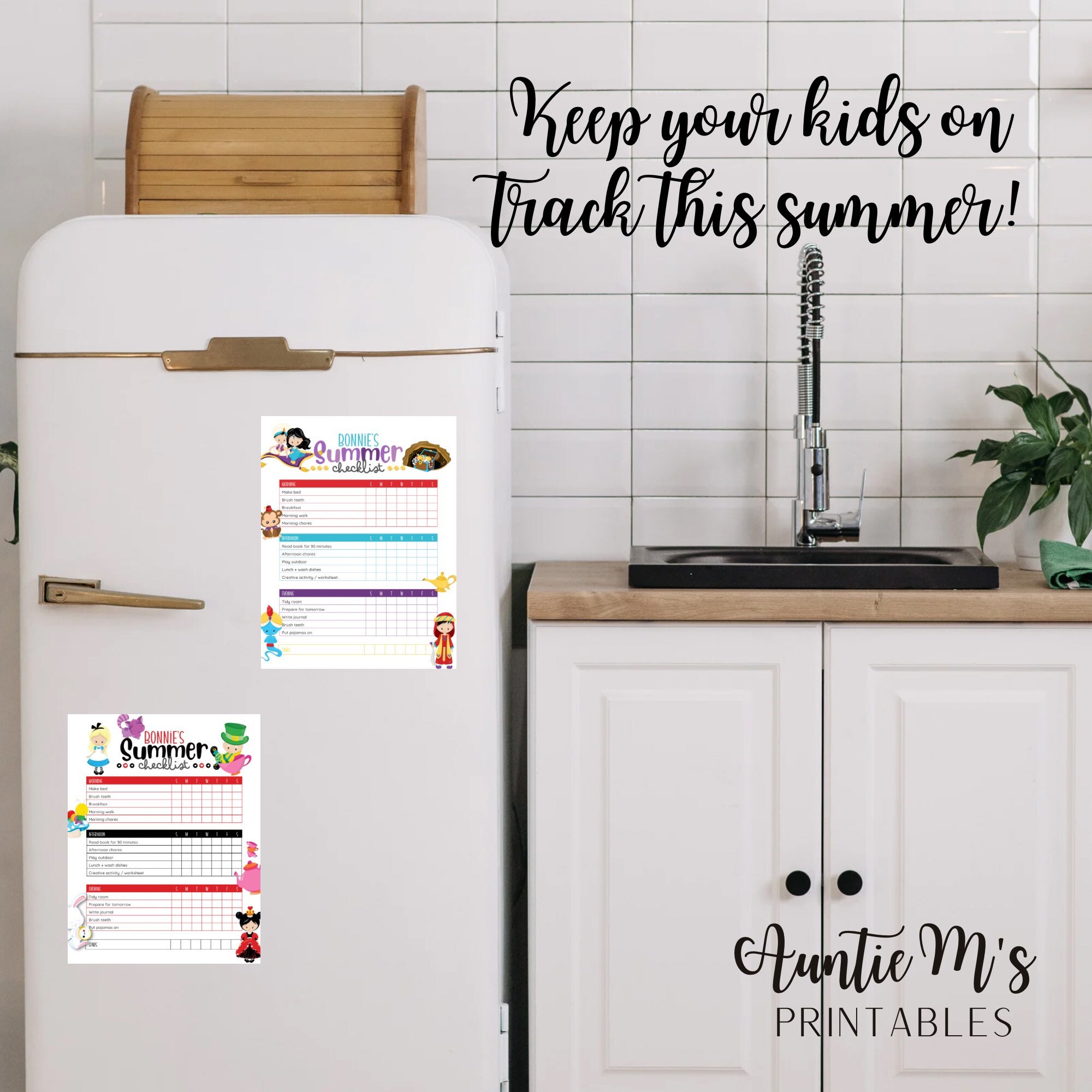 Fairytale Themed Kids Checklist! Responsibility Chart Fully Editable ...