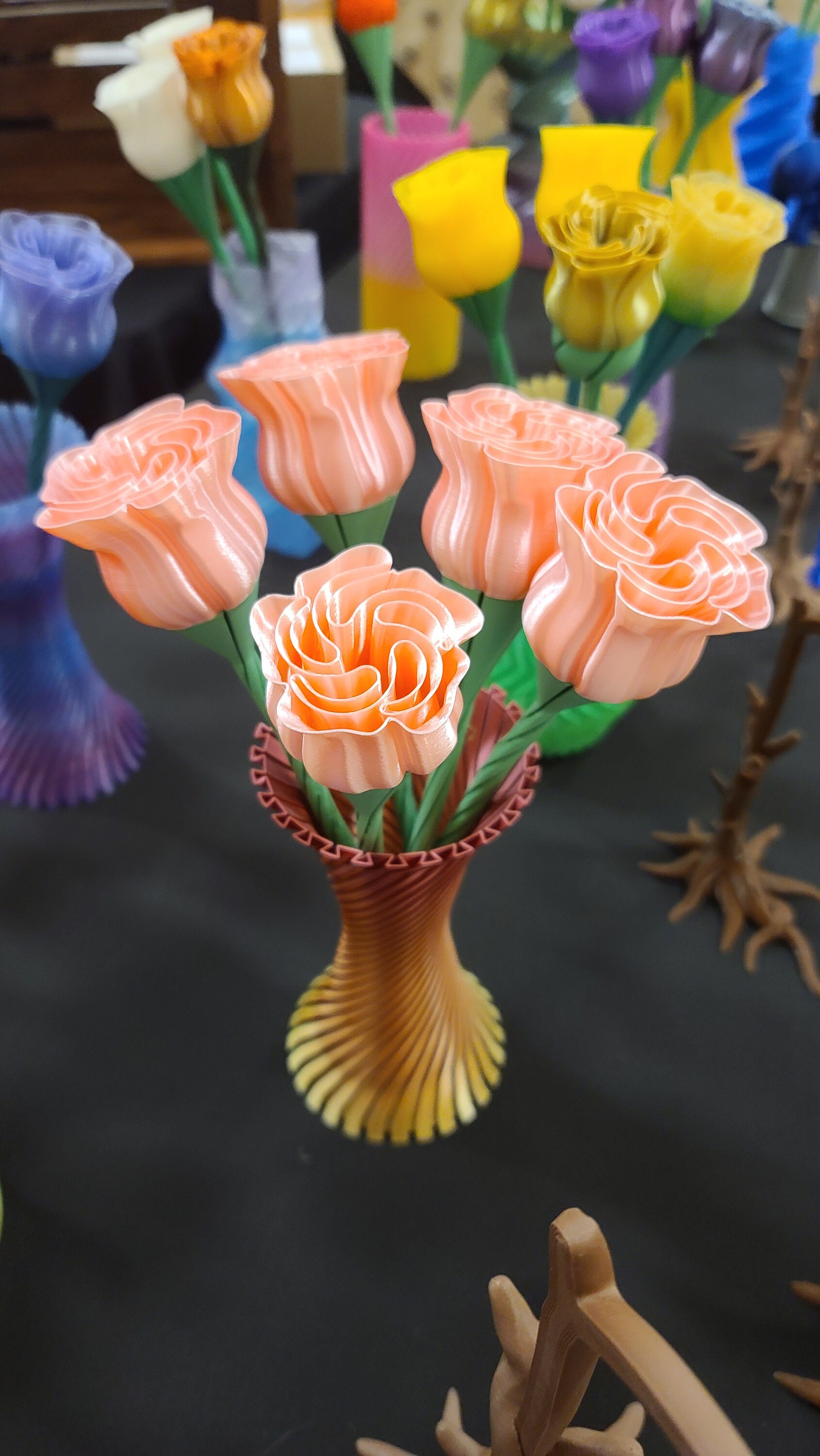 Flower and Stem STL Files for 3d Printing Designed for Vase Mode ...