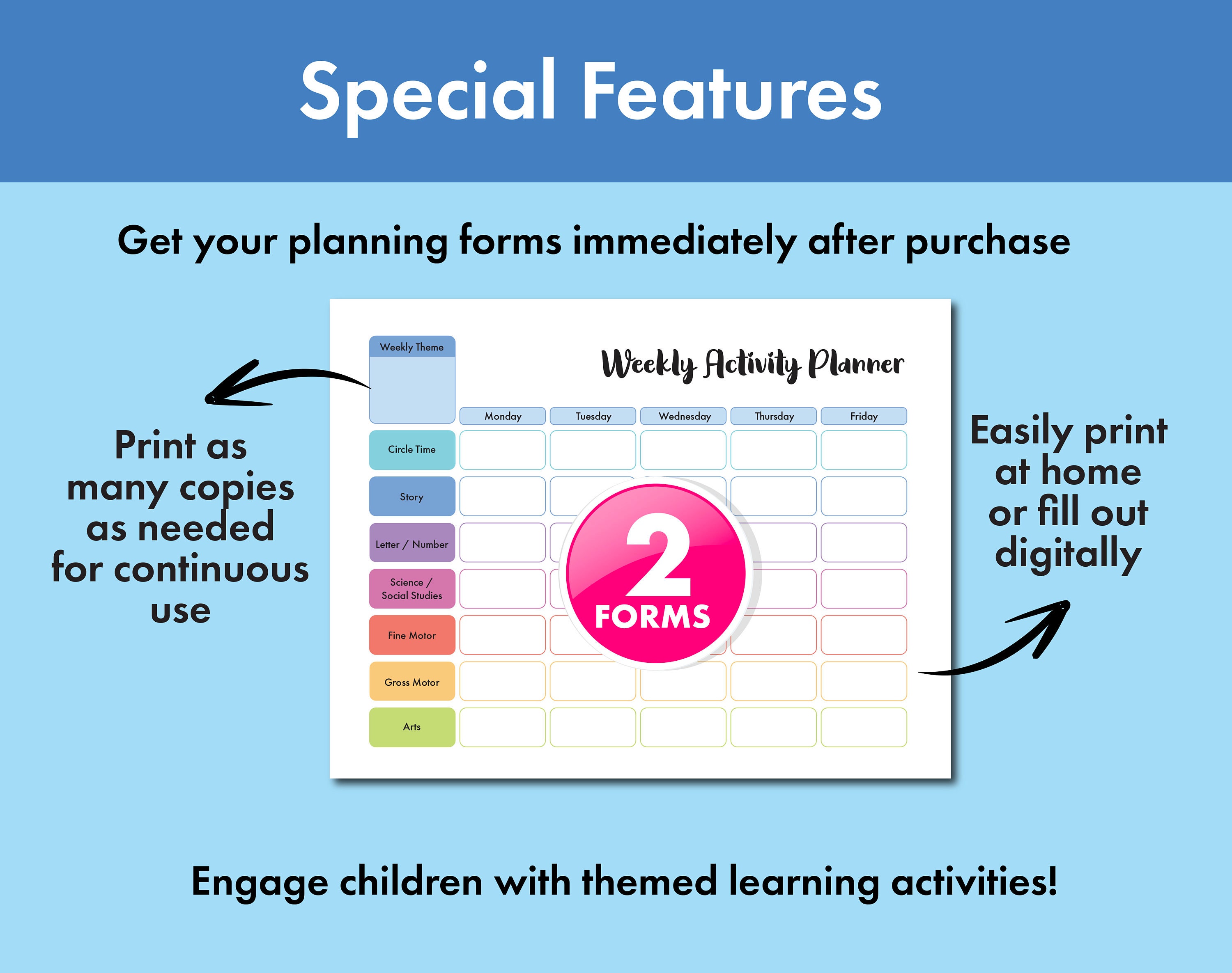 Thematic Activity Planner - Childcare Weekly and Monthly Theme Planner ...