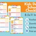 Daily Routine Responsibility Chart, Homeschool Planner to Do List, Kids ...