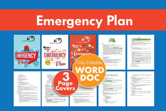 Daycare Emergency Plans Printable Forms Perfect for Daycare - Etsy