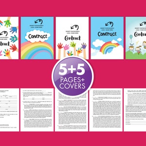 Childcare - Daycare Contract, Fully Editable Enrollment Contract, 5 ...
