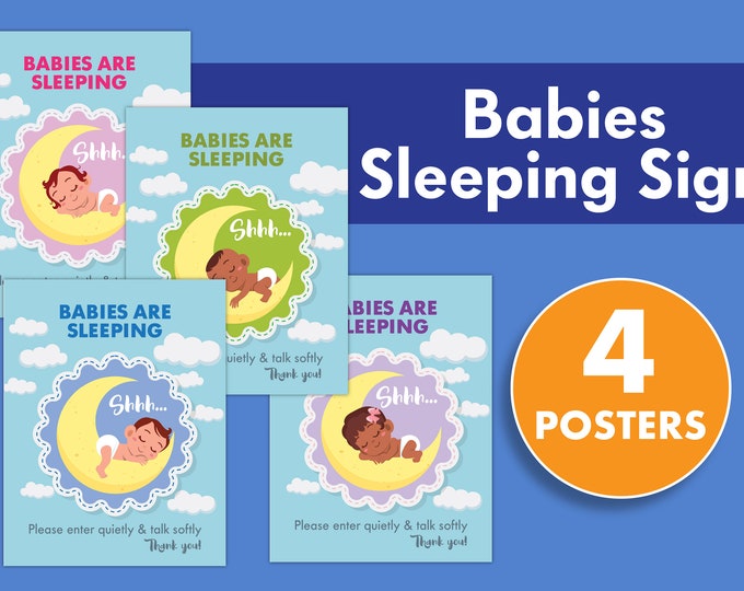 Shhh It's Nap Time and Children Are Sleeping, No Soliciting, Childcare ...