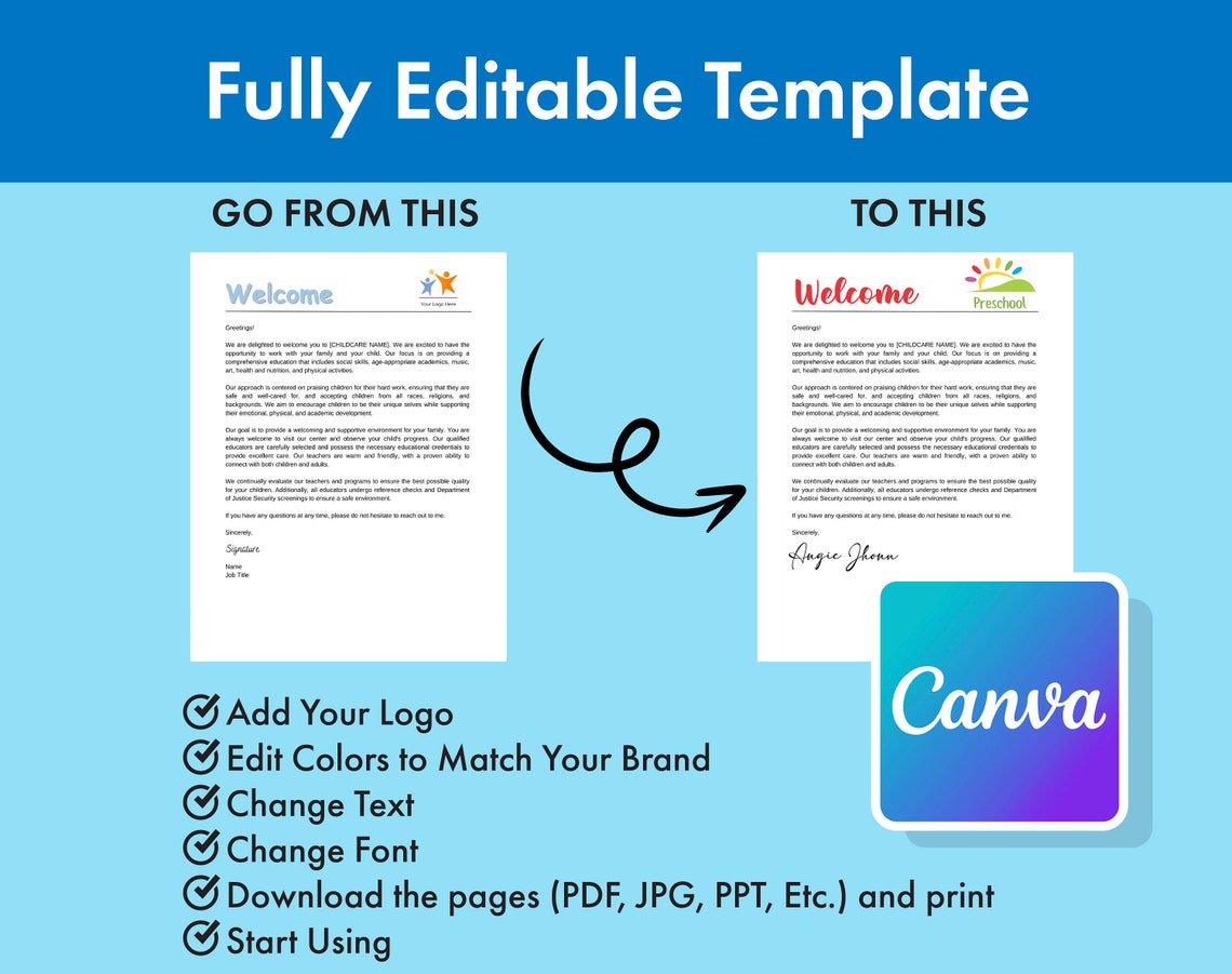 Emergency Plan Template for Daycares, Childcare and Preschools ...