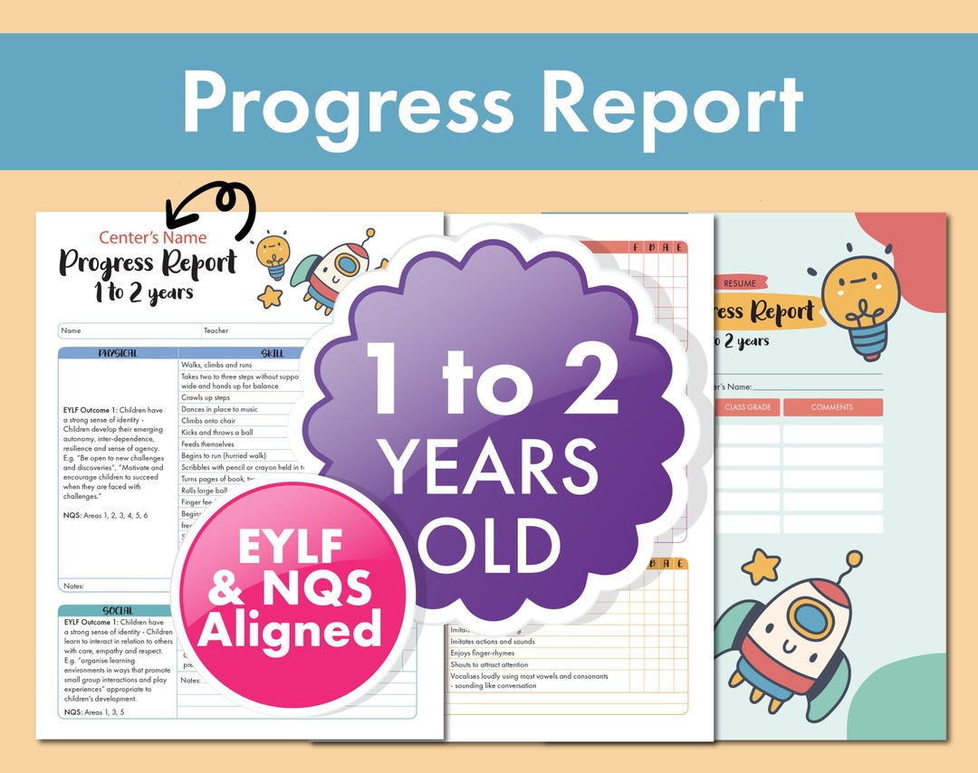 Toddler Progress Report (1-2 Years) – EYLF/NQS Aligned Fillable PDF - Etsy