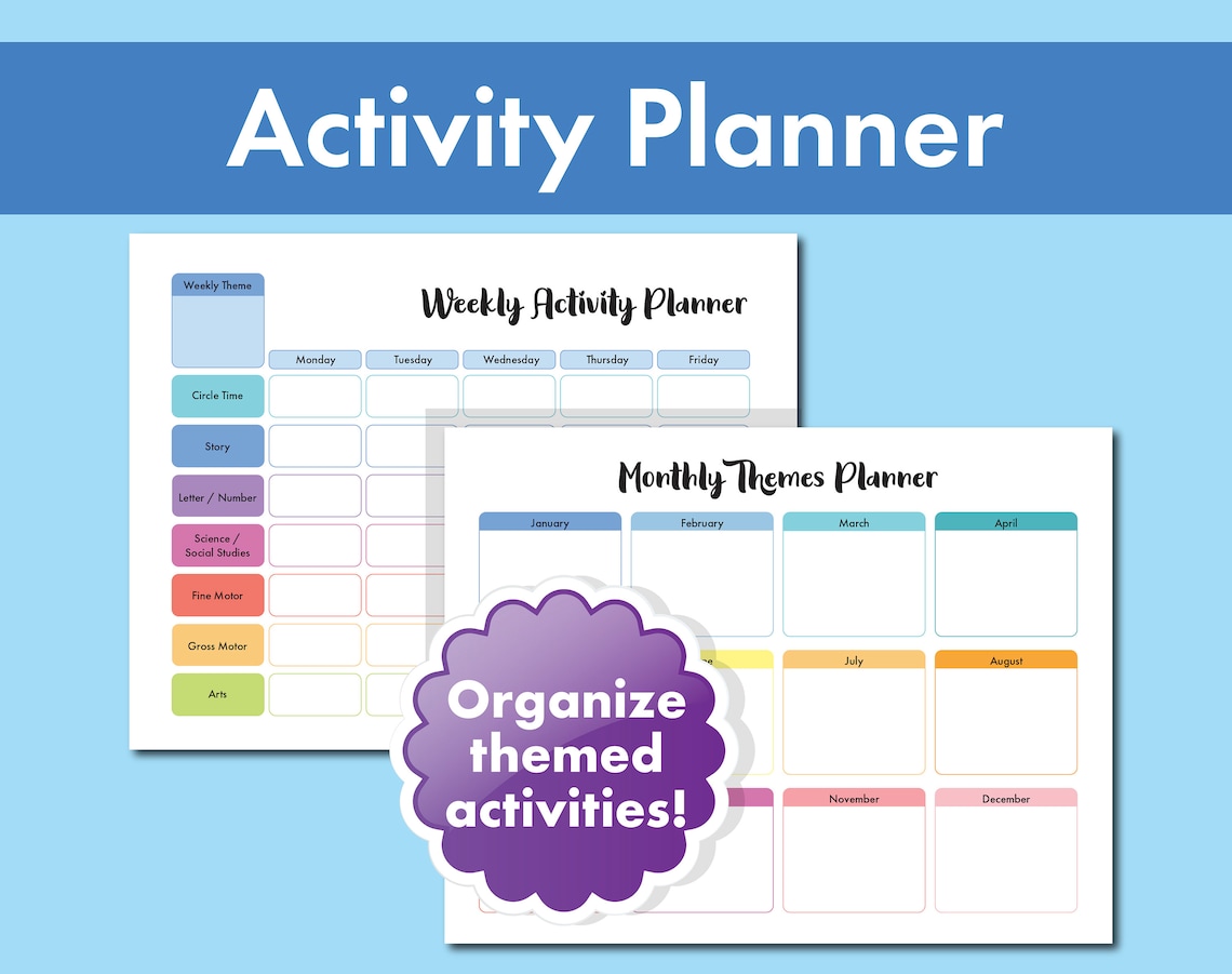 Thematic Activity Planner - Childcare Weekly and Monthly Theme Planner ...