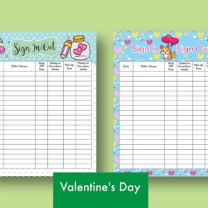 Year Round Daycare Sign in and Out Forms - Stay Organized With Style ...
