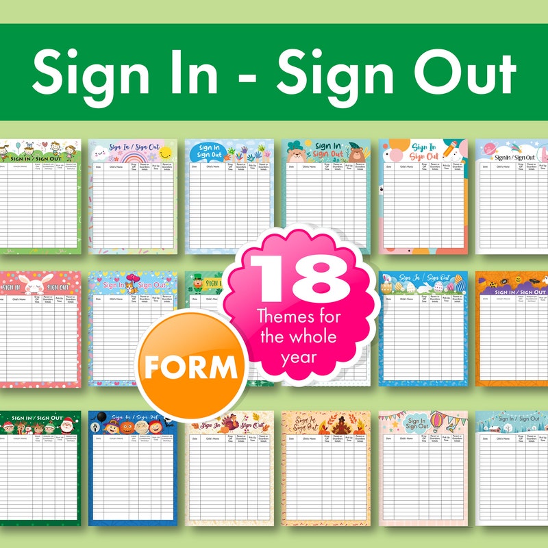 School Sign Out Sheet - Etsy