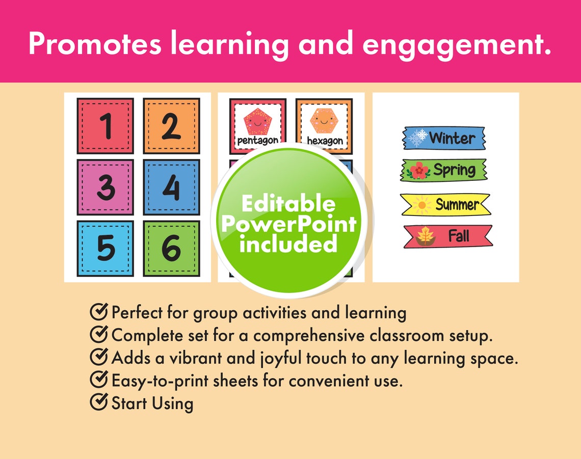 Colorful Focus Wall | Circle Time Board | Bulletin Board Kit ...