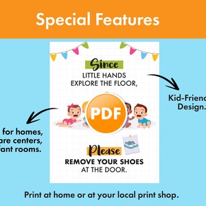 Please Remove Shoes Sign | Home, Daycare Decor (digital Download) - Etsy