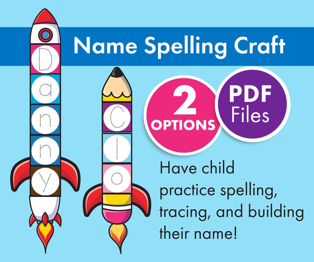 NAME SPELLING Activity, I Can Spell My Name Puzzle, Large Group Craft ...