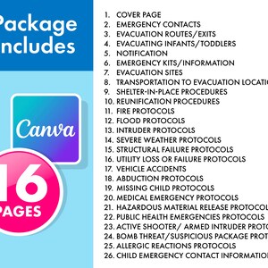 Emergency Plan Template for Daycares, Childcare and Preschools ...