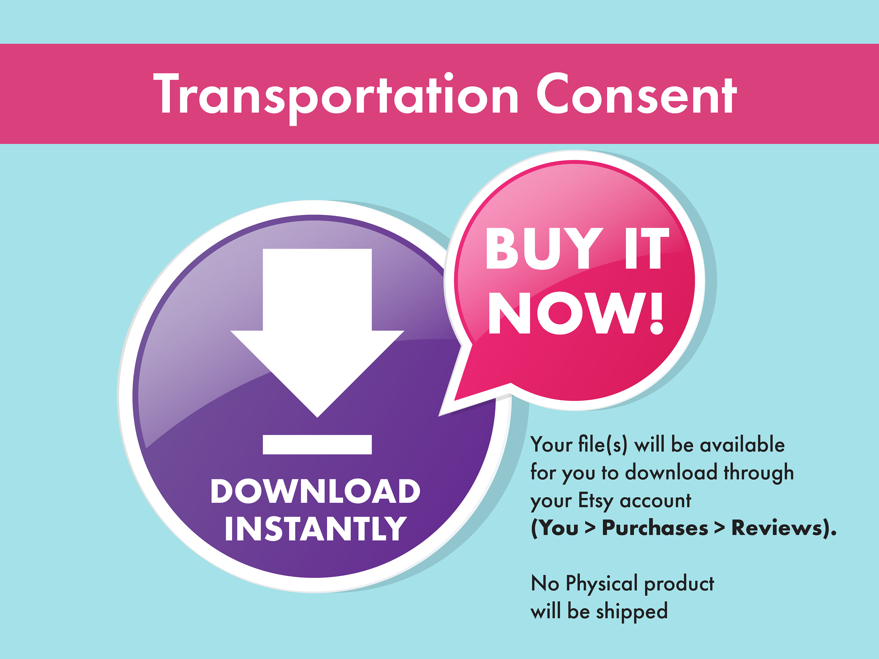 Transportation Consent Form, Perfect for Daycare, Childcare, Preschool ...