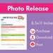 Childcare Photo Release Form Ideal for Daycare, Preschool, and In-home ...