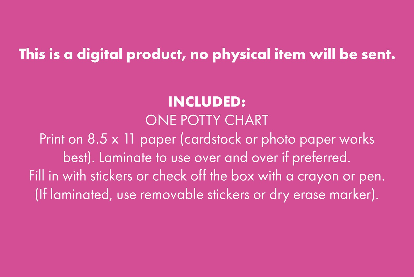 Cute Potty Training Chart Reward for Girl, Bathroom Sticker Chart ...