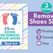 Colorful Remove Shoes Sign, Decoration, Daycare, Childcare, in Home ...