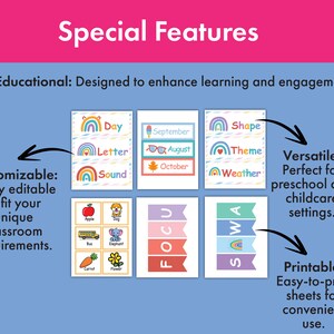 Rainbow Focus Wall | Circle Time Board | Bulletin Board Kit | Classroom ...