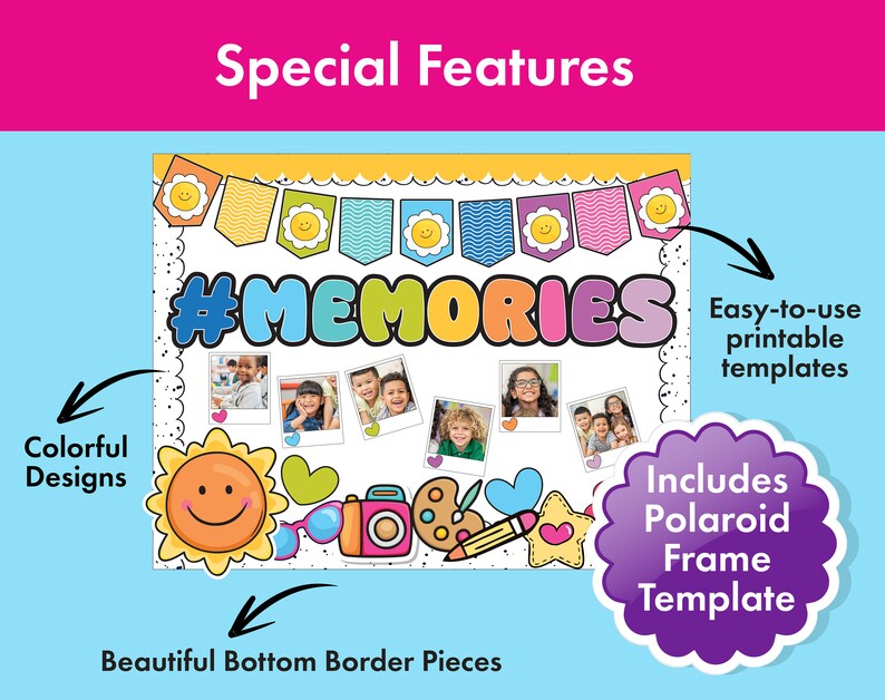School Trip Memory Board End of Year Photo Display Classroom Bulletin ...