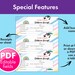 Childcare Receipt Payment Forms - Colorful Daycare Receipts for Daycare ...