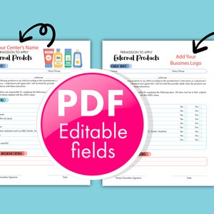 Permission to Apply External Products Form - Baby Wipes, Band-aids ...