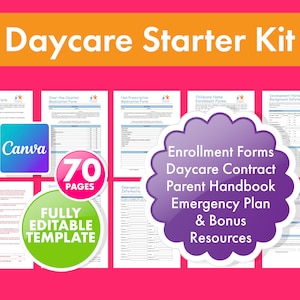 Complete Daycare Starter Kit: Forms, Contracts and Paperwork for Home ...