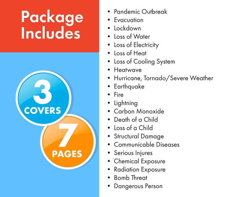 Daycare Emergency Plans - Printable Forms - Daycare, Childcare ...