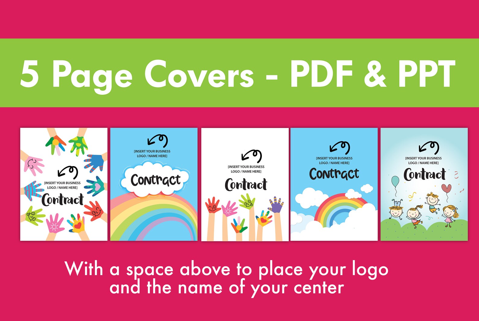 Childcare Daycare Contract Fully Editable Enrollment - Etsy