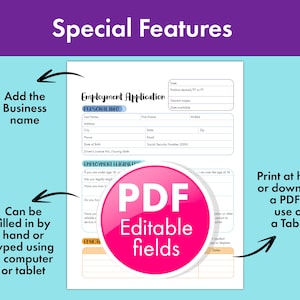 Employee Application Form for Daycare, Preschool, and In-home Child ...