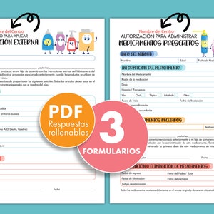 Daycare Medication Forms. Medication Authorization Form, Prescription ...