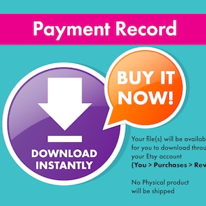 Daycare Payment Record and Tuition Log Home Daycare Income - Etsy