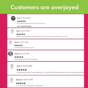 Childcare - Daycare Contract, Fully Editable Enrollment Contract, 5 ...